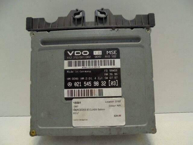 MERCEDES E CLASS Saloon ECU 1997: 15581 – GW Bridges